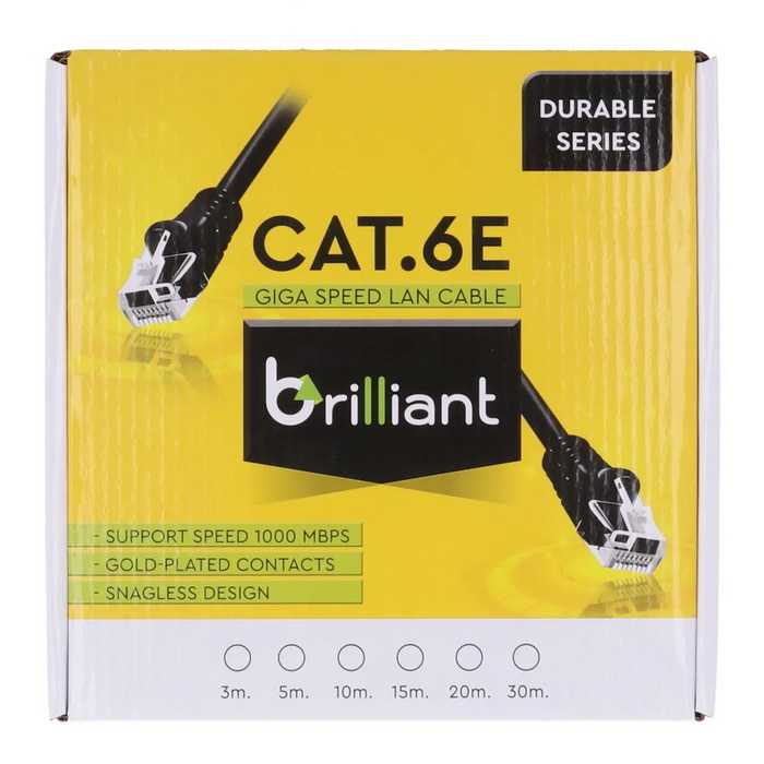Brilliant LAN Cat6E Ethernet Cable สายแลนสำเร็จรูปพร้อมใช้งาน ยาว 3m